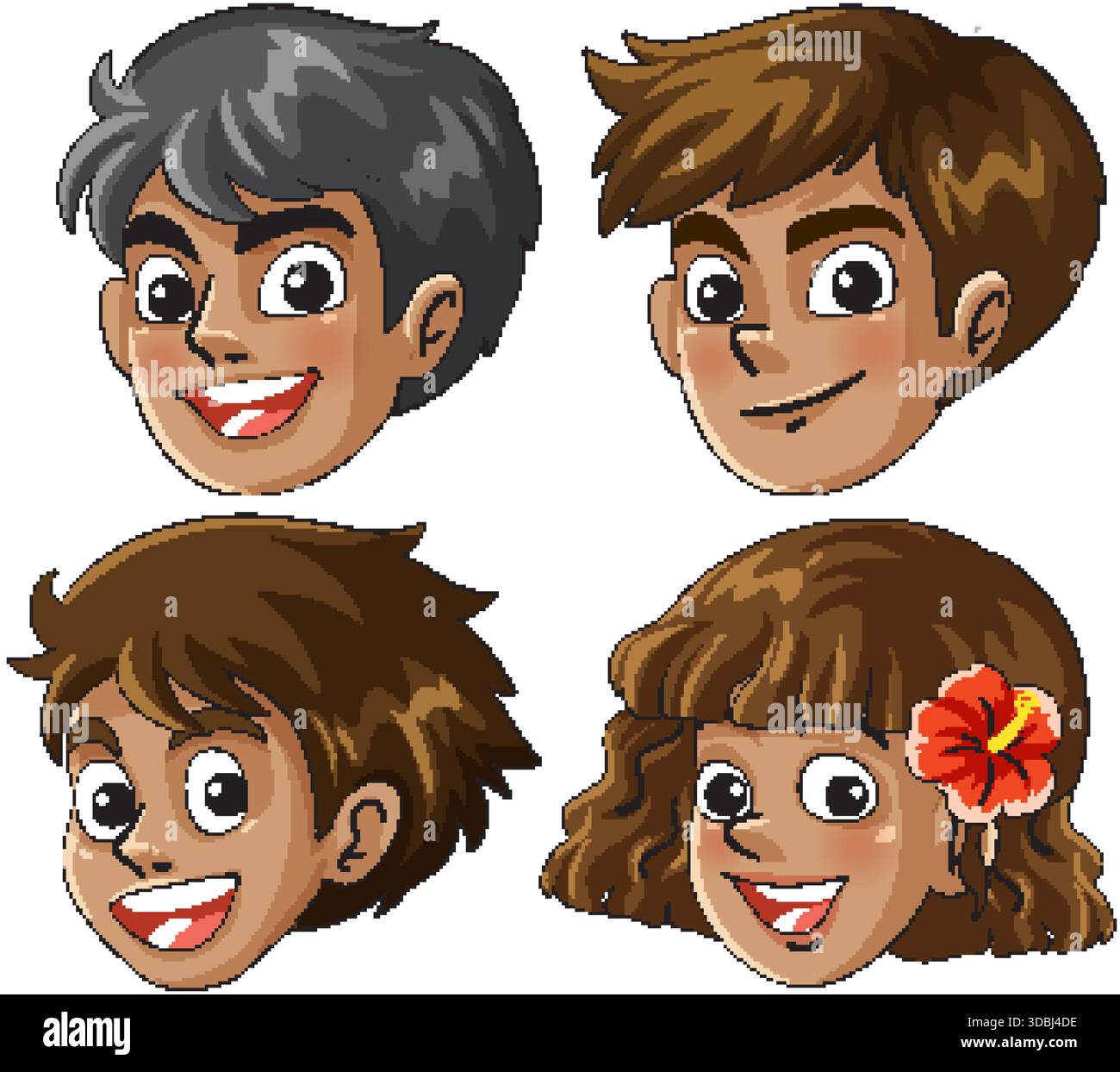 Pacific islander child Stock Vector Images - Alamy