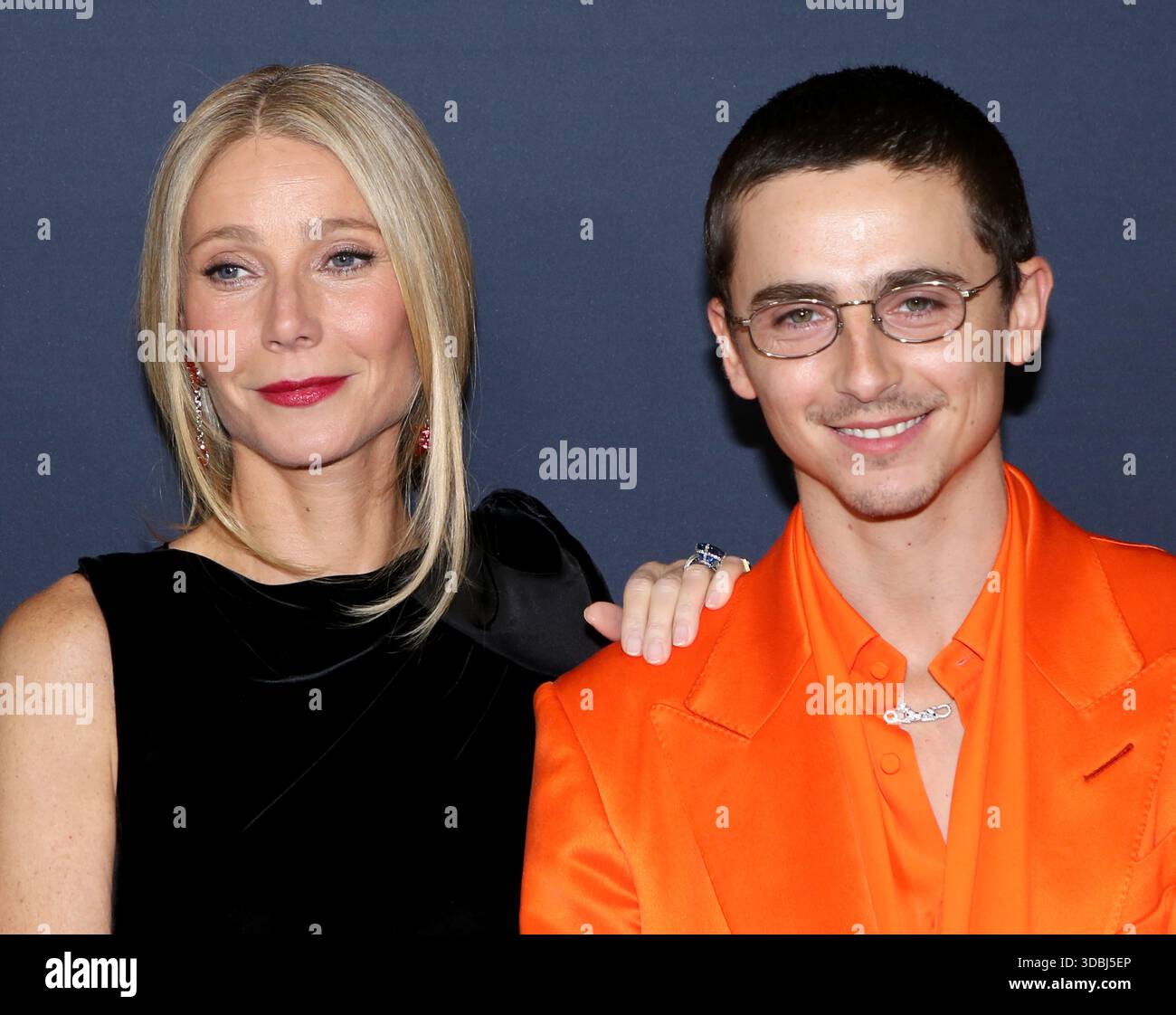 Gwyneth Paltrow and Timothee Chalamet attending the 'Marty Supreme' New ...