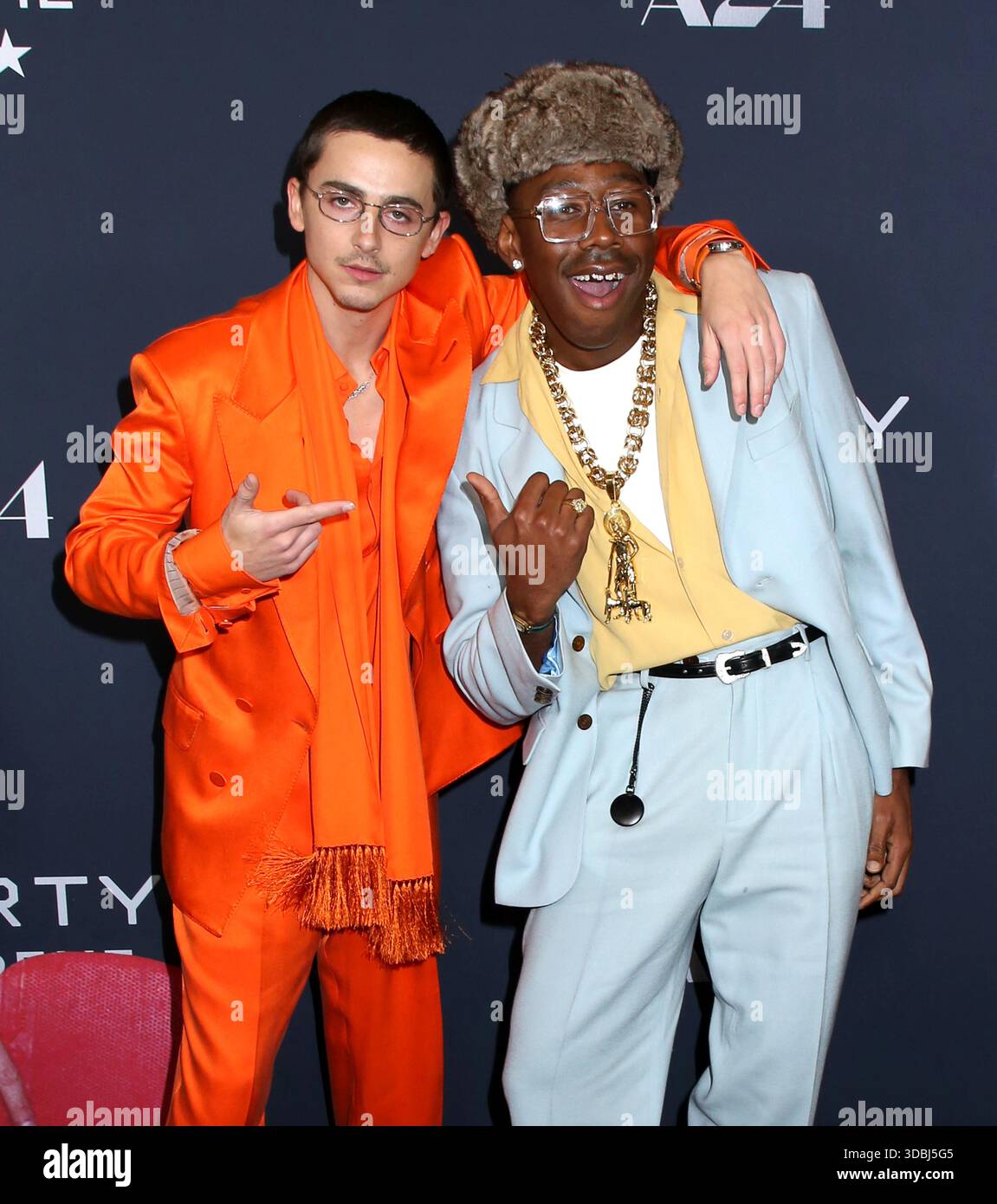 Timothee Chalamet and Tyler The Creator attending the 'Marty Supreme ...