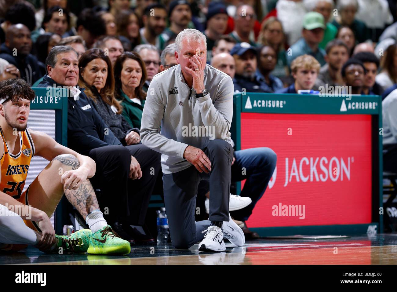Toledo coach Tod Kowalczyk watches during an NCAA college basketball game, Tuesday, Dec. 16 ...