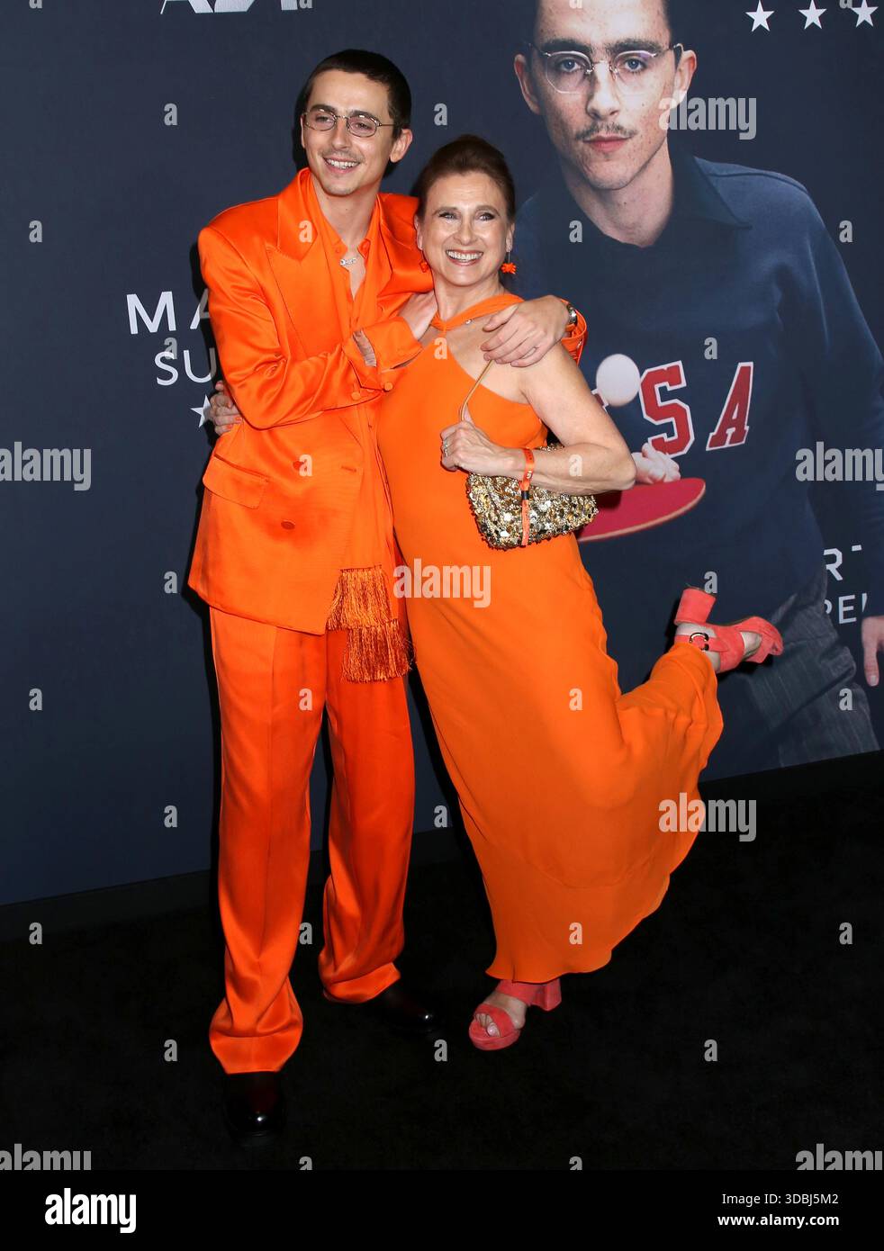 Timothee Chalamet and Nicole Flender attending the 'Marty Supreme' New ...