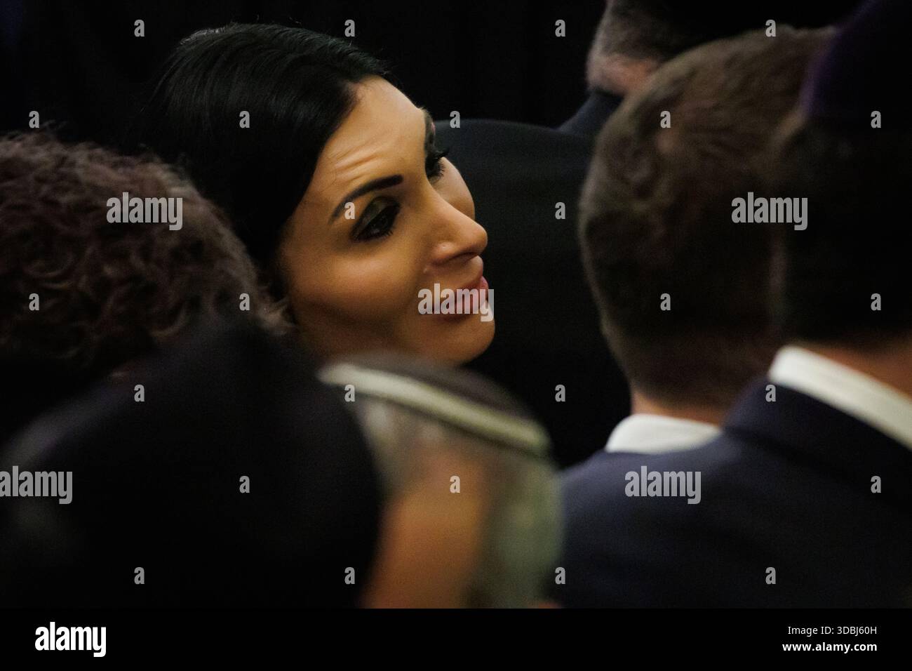 Conservative activist Laura Loomer attends a Hanukkah reception in the ...