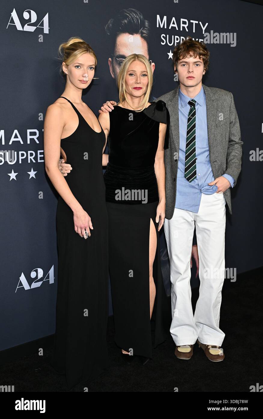 Apple Martin, left, Gwyneth Paltrow and Moses Martin attend the ...