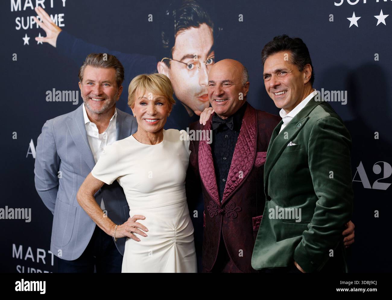 Robert Herjavec, Barbara Corcoran, Kevin O'Leary and Daniel Lubetzky ...