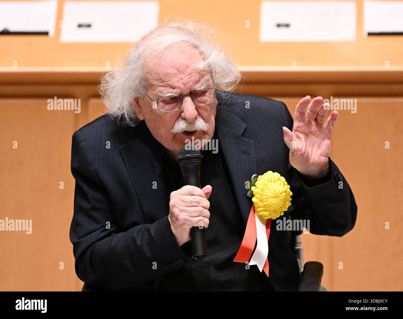 Italian neuroscientist Professor Giacomo Rizzolatti speaks during an ...