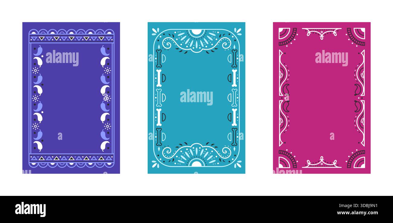 Mexican floral motifs Cut Out Stock Images & Pictures - Alamy