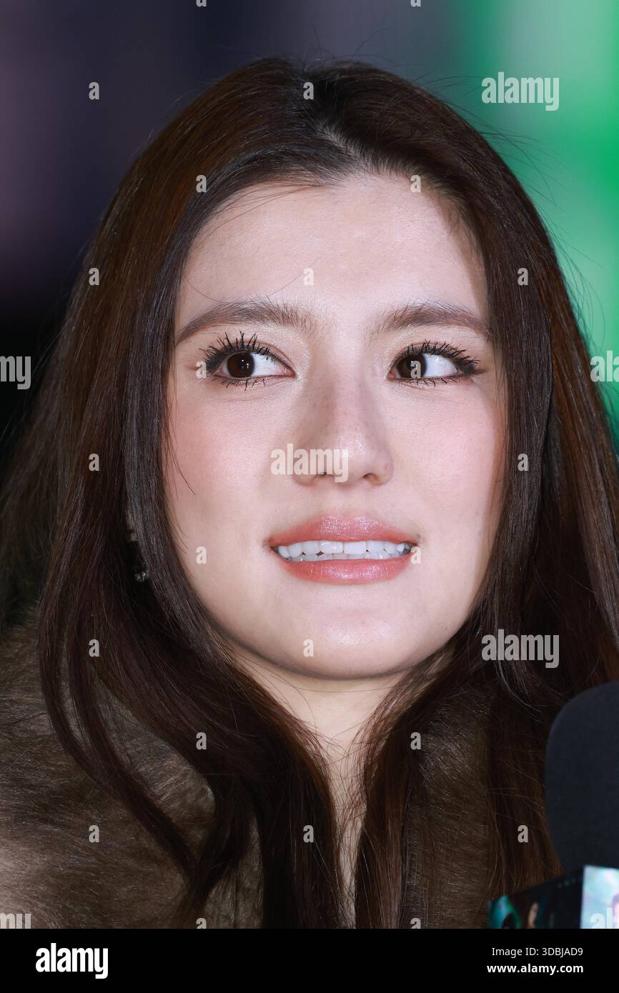 Hong Kong actress and model Karena Ng attends an activity in Foshan ...