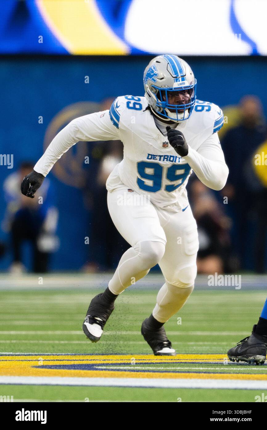 Detroit Lions defensive end Tyrus Wheat (99) runs during an NFL ...