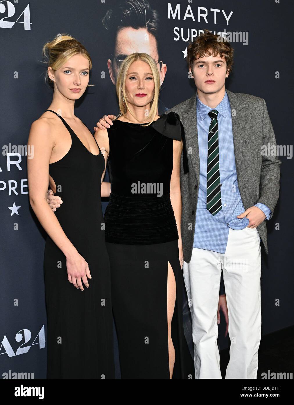 Apple Martin, left, Gwyneth Paltrow and Moses Martin attend the ...