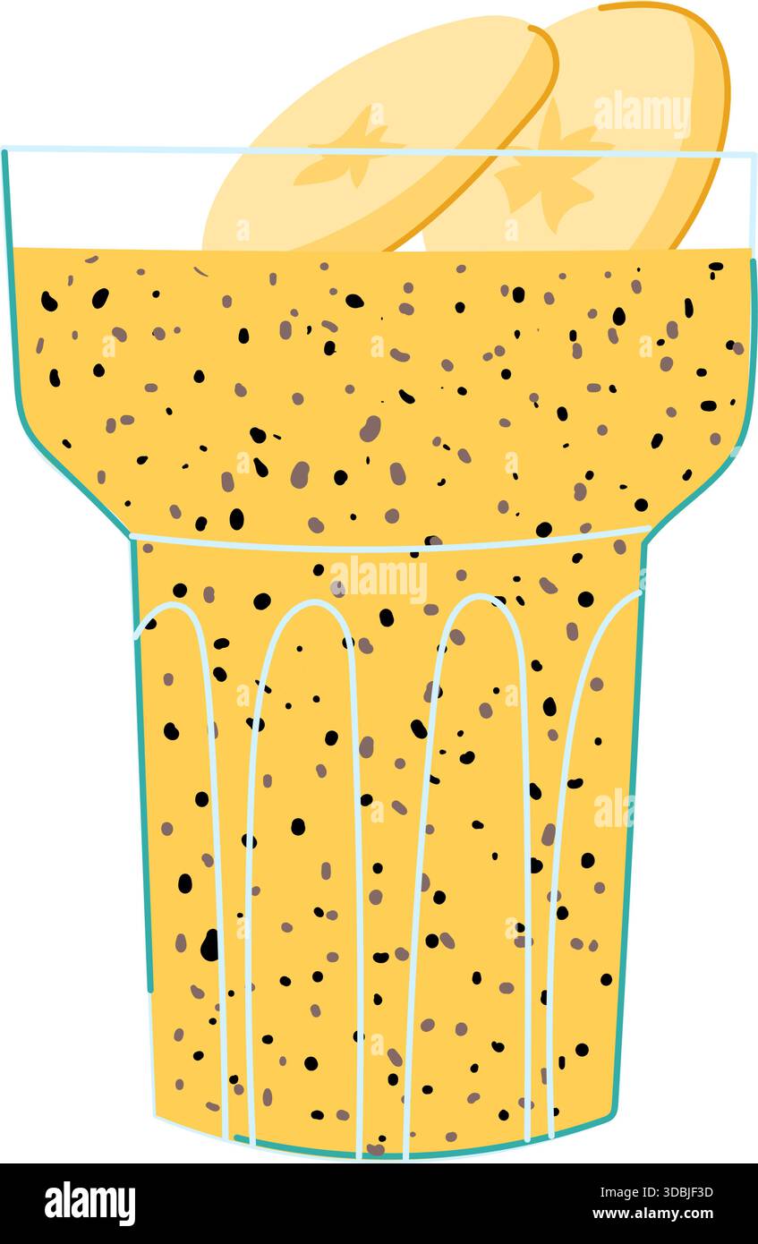 Fresh banana pudding breakfast Cut Out Stock Images & Pictures - Alamy