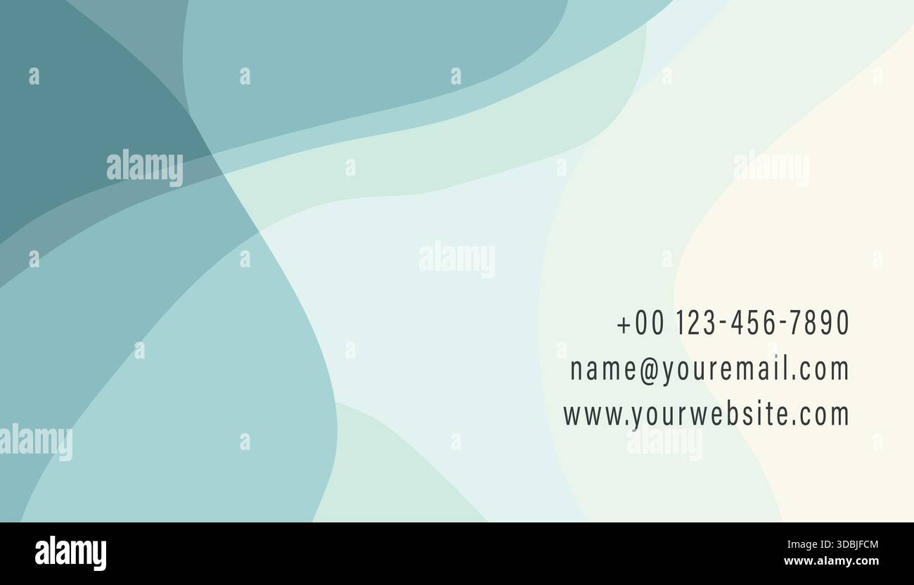 Back of a minimalist business card layout Stock Vector Image & Art - Alamy