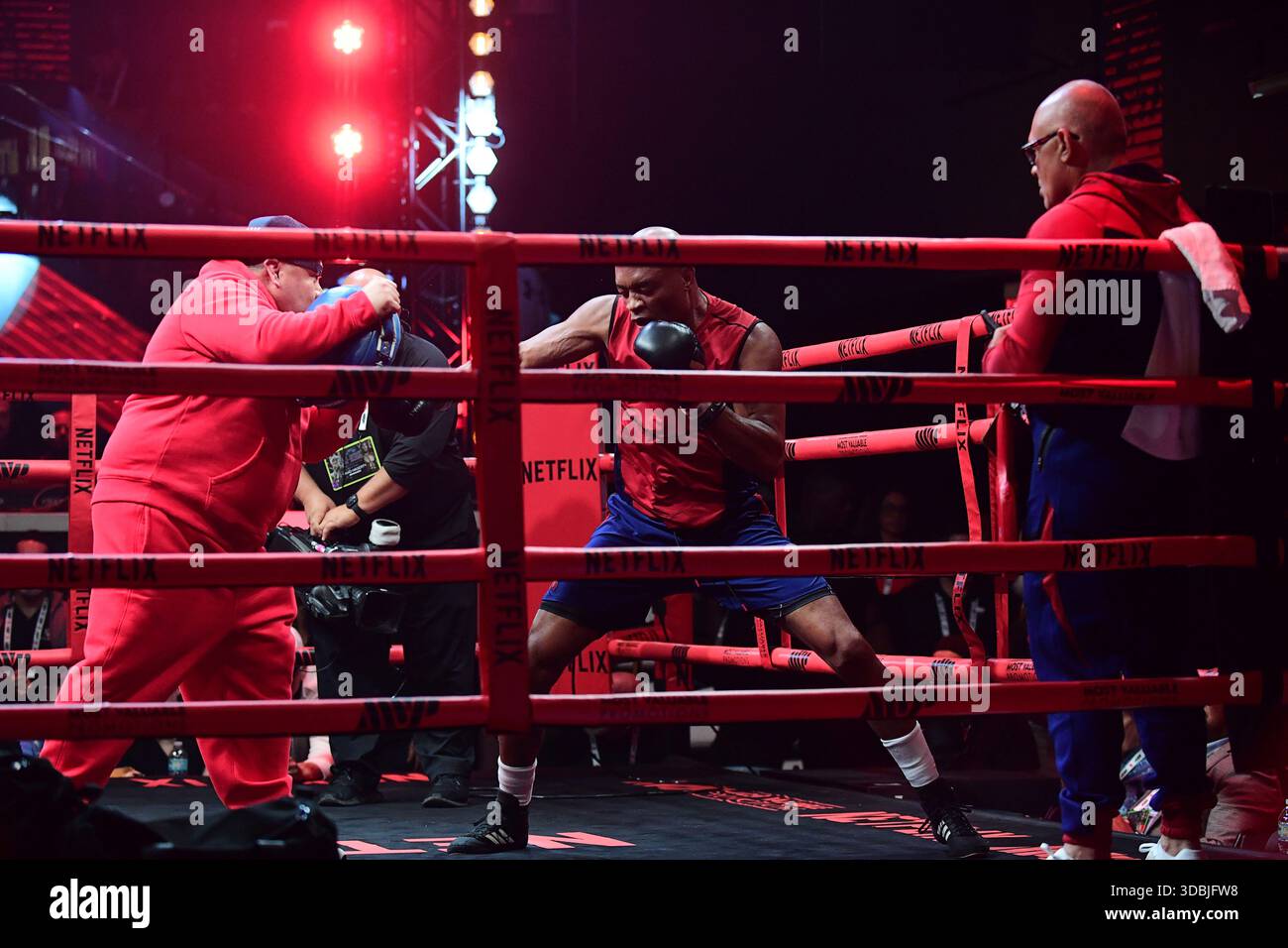 Anderson Silva during an open workout at the LIV Night Club, Miami ...