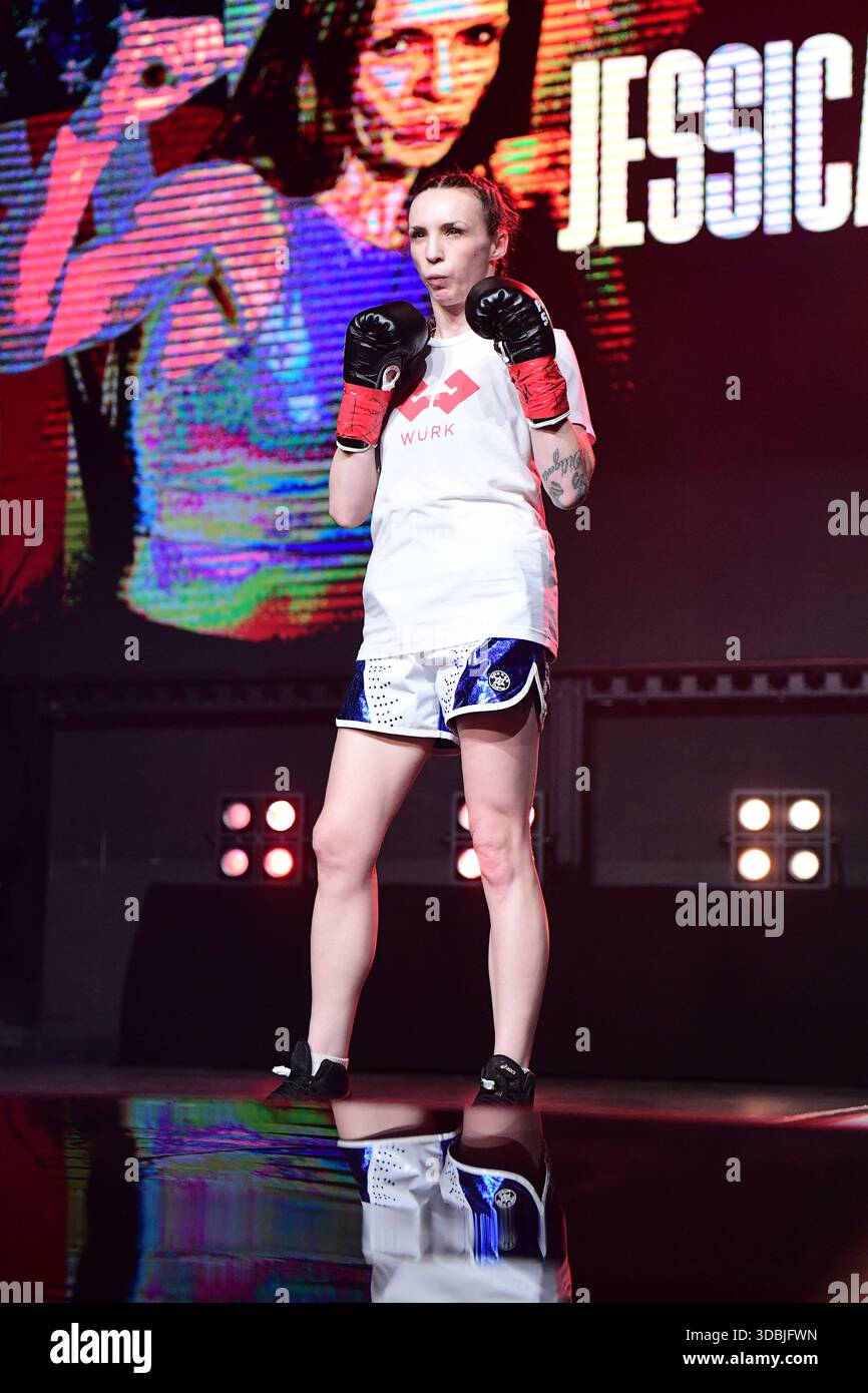 Jessica Maltez during an open workout at the LIV Night Club, Miami ...