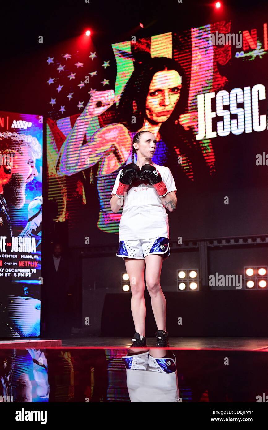 Jessica Maltez during an open workout at the LIV Night Club, Miami ...