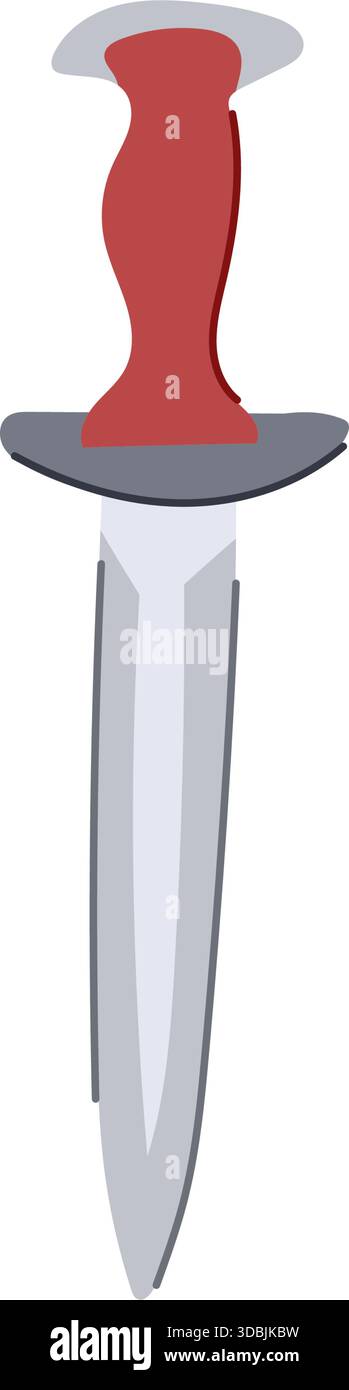 Cartoon dagger displaying weapon and sharp concept Stock Vector Image ...