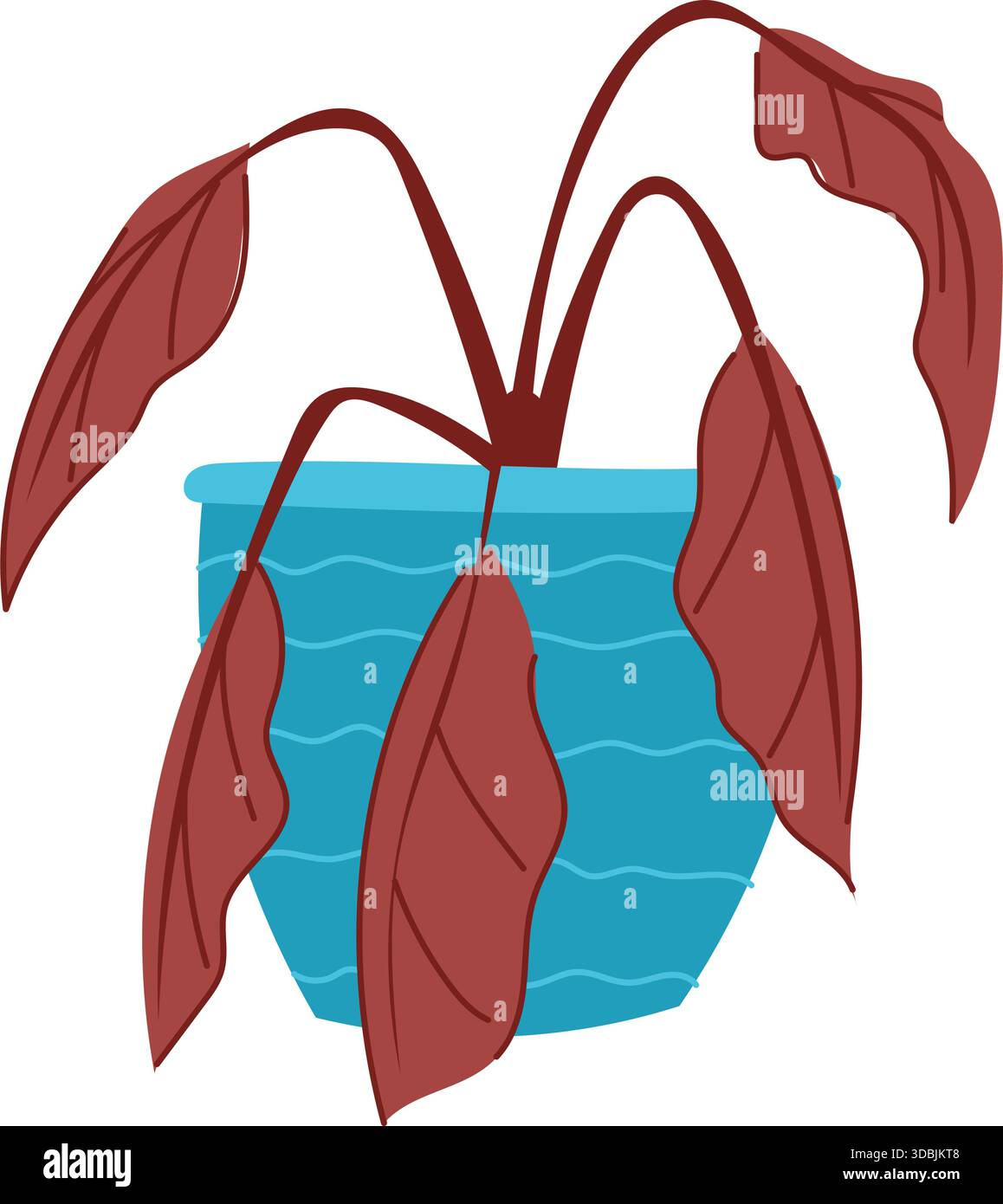 Dying plant isolated Stock Vector Images - Alamy
