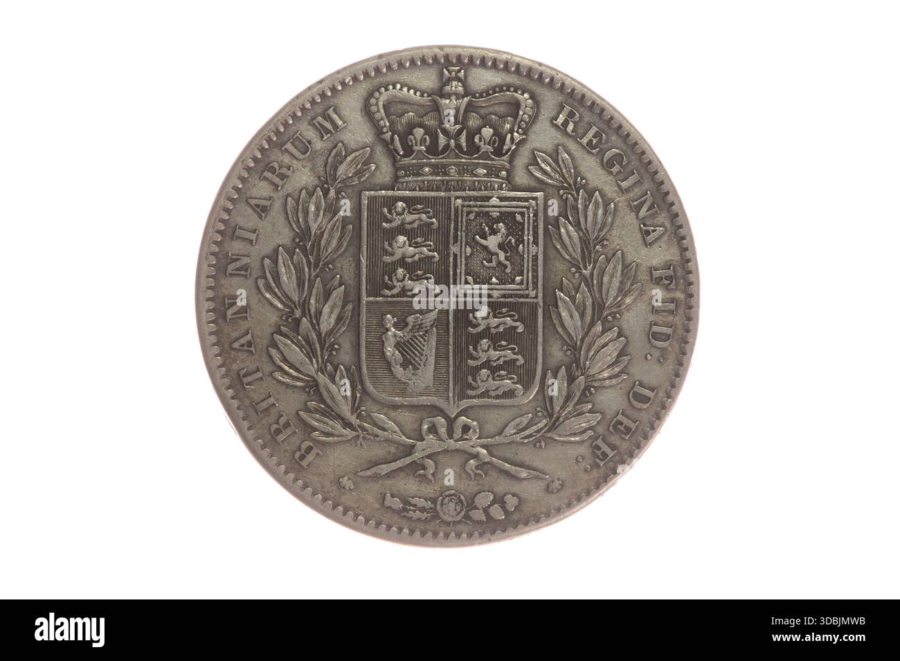 Queen Victoria Crown - 1847 - reverse Stock Photo - Alamy