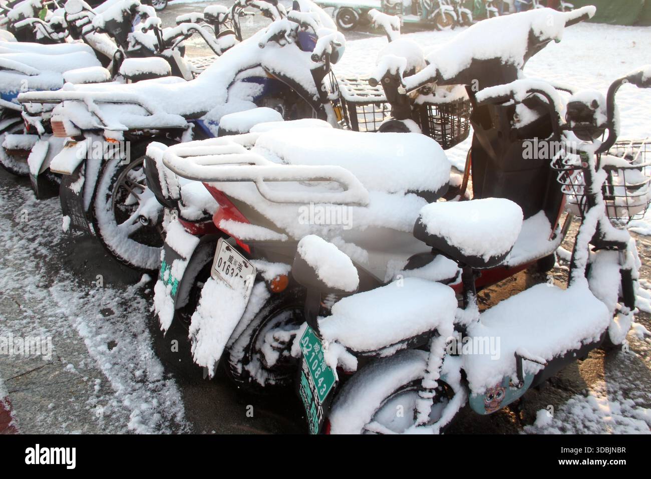 Snow scenery in Weihai City, east China's Shandong Province, 14 ...