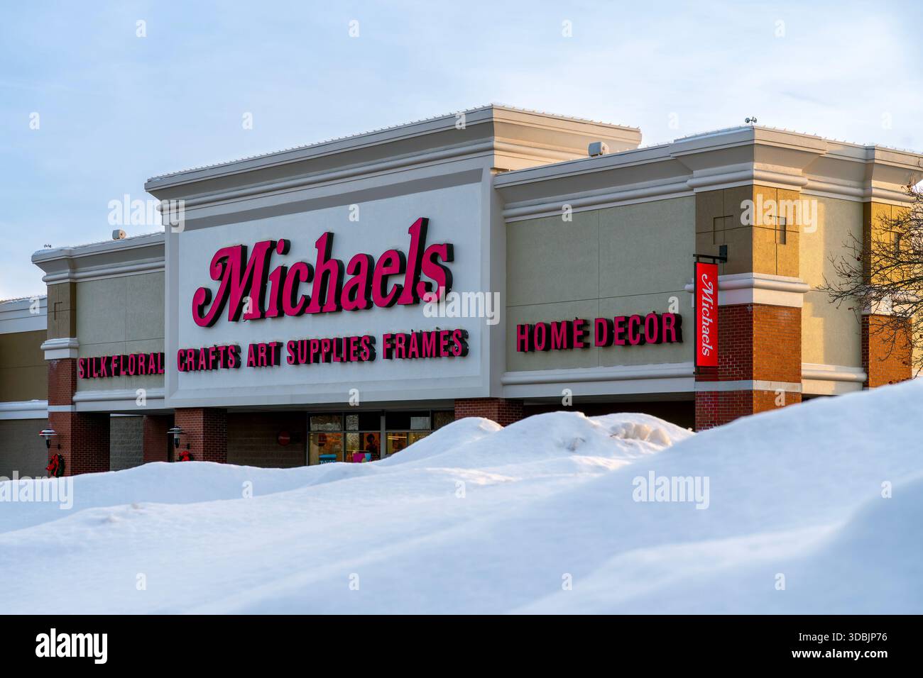 New Hartford, NY - Dec 16, 2025: Michaels—arts and crafts retail chain ...
