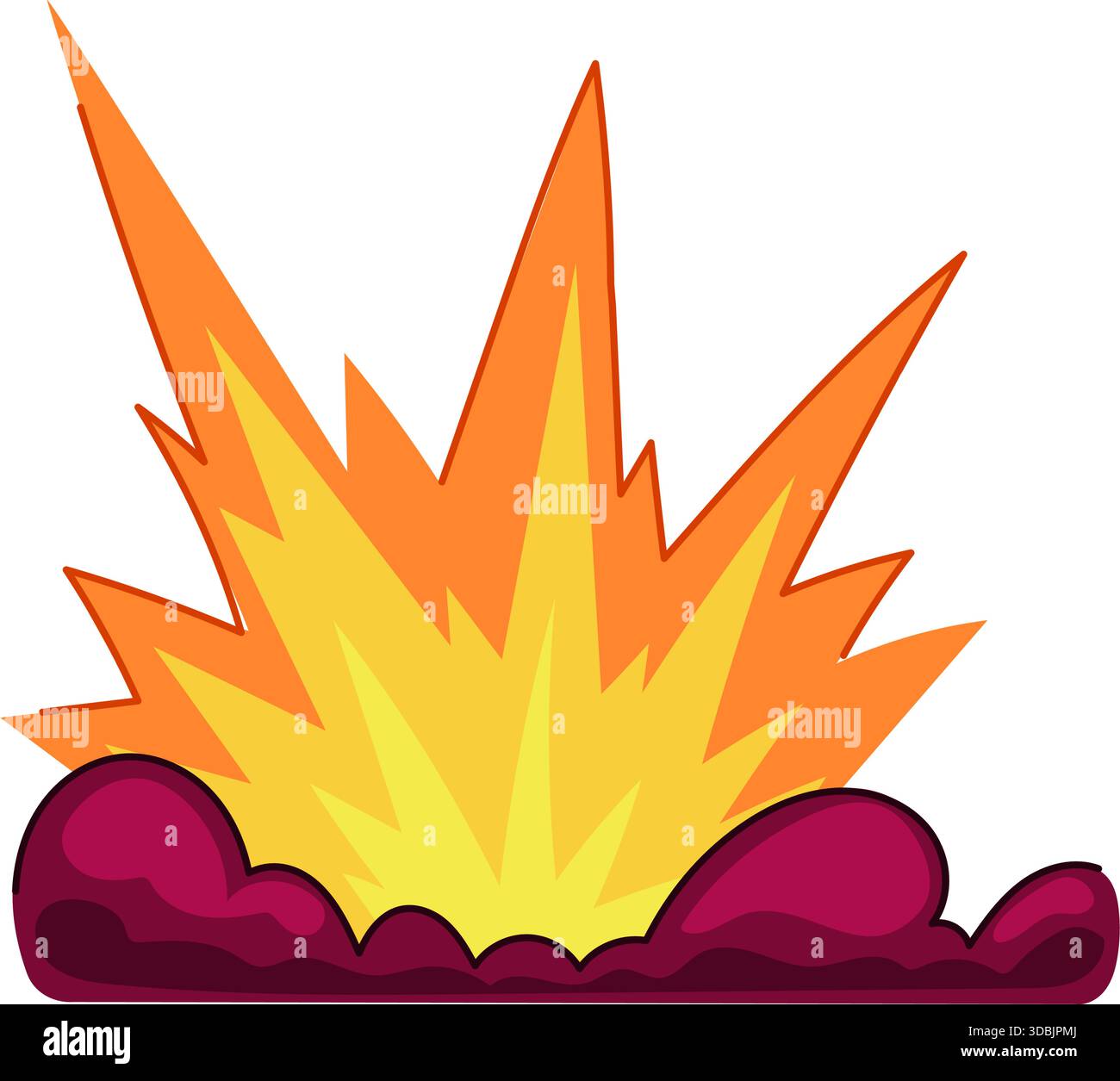 Stylized explosion effect creating a dynamic energy burst Stock Vector ...