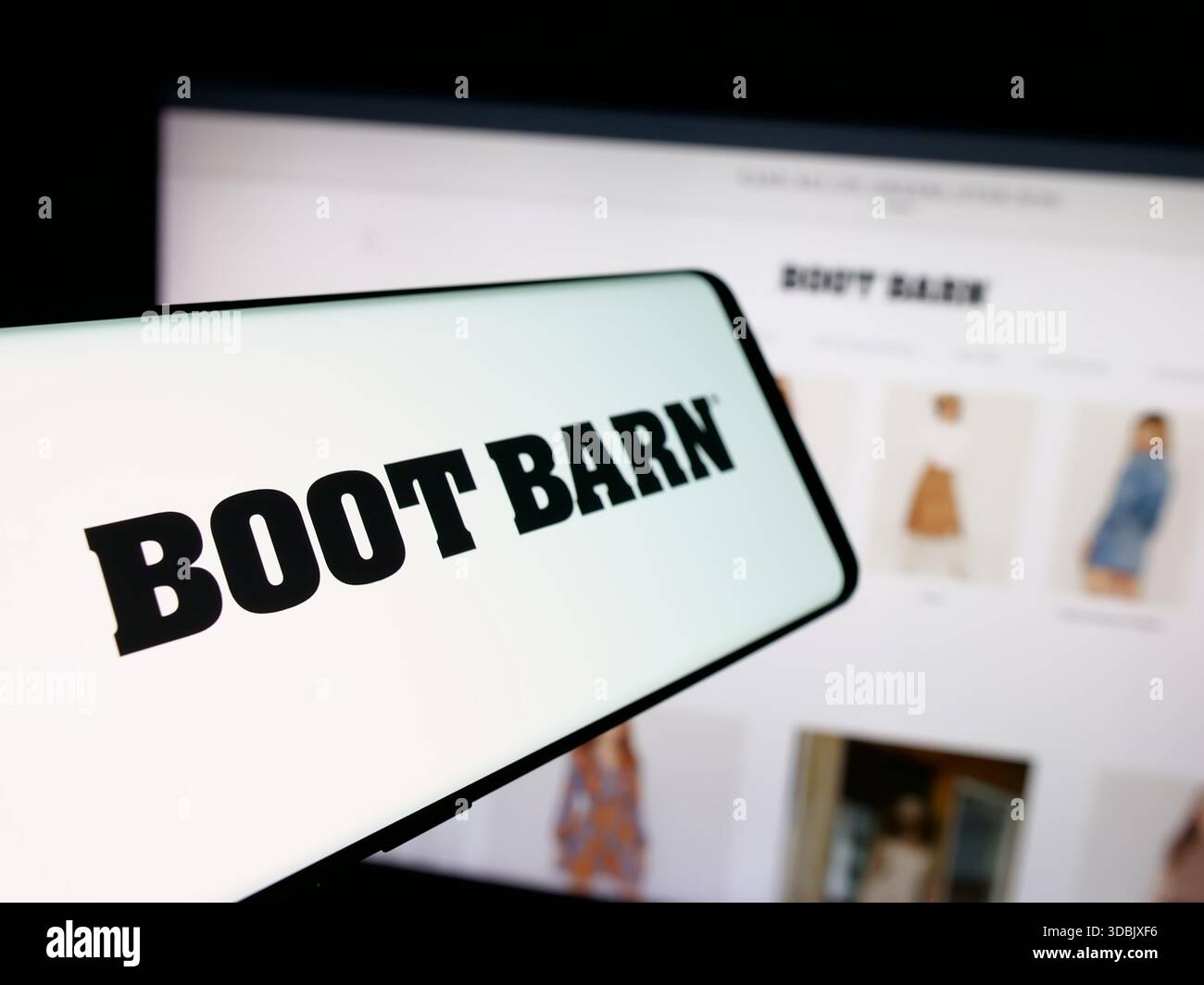 In this photo illustration, a smartphone with the logo of US retail ...