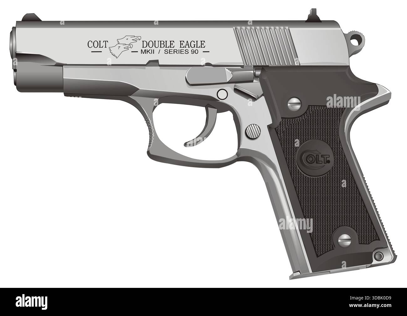 Colt Double Eagle pistol, a double-action semi-automatic handgun ...