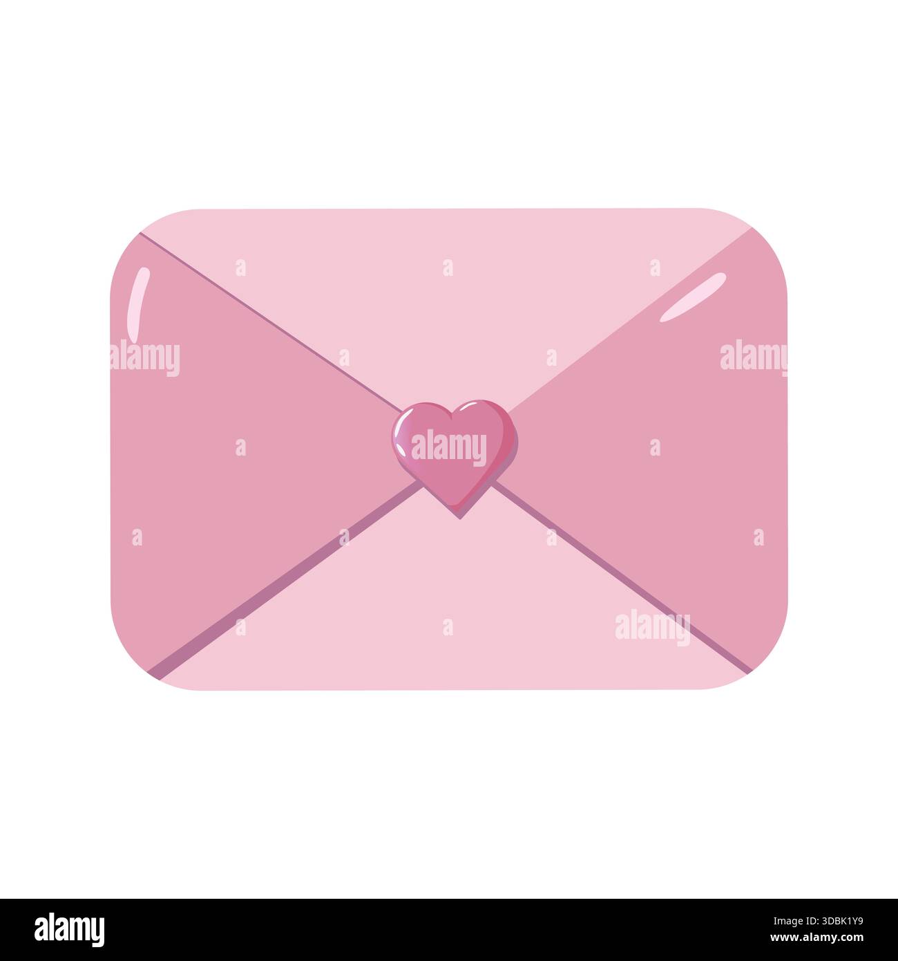 Romantic envelope Cut Out Stock Images & Pictures - Alamy