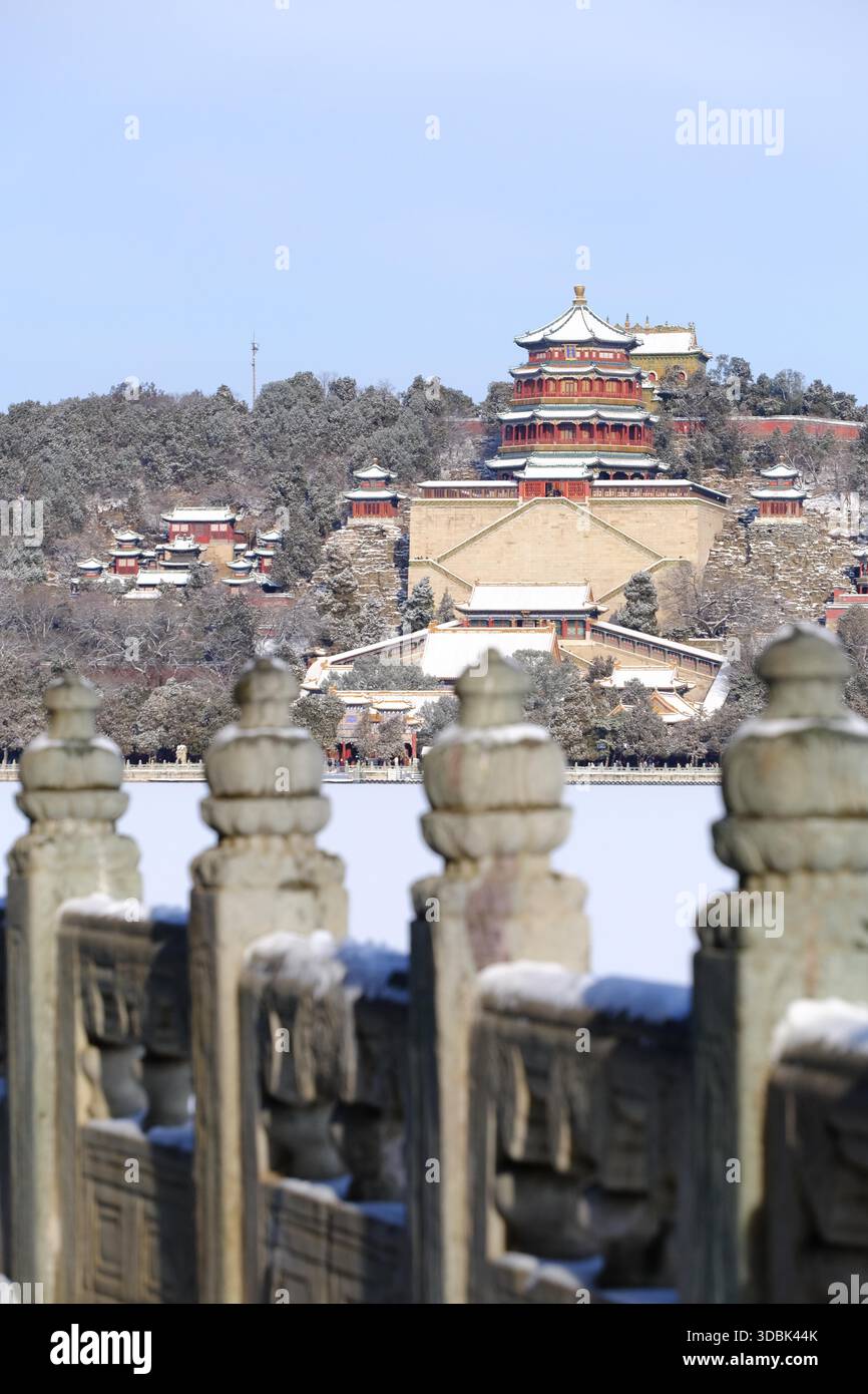 Snow scenery at the Summer Palace in Beijing, China, 13 December, 2025 ...