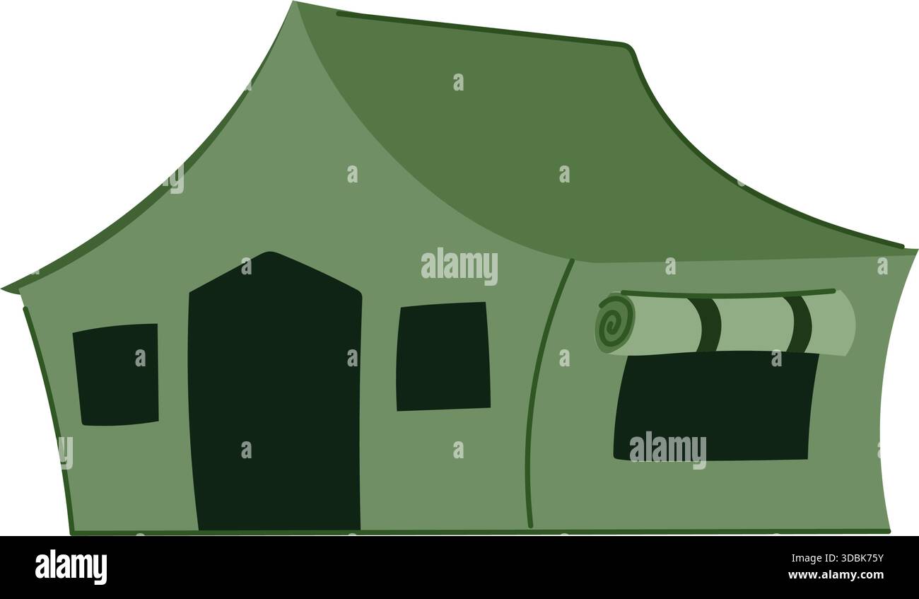Military tent structure providing temporary shelter outdoors Stock ...