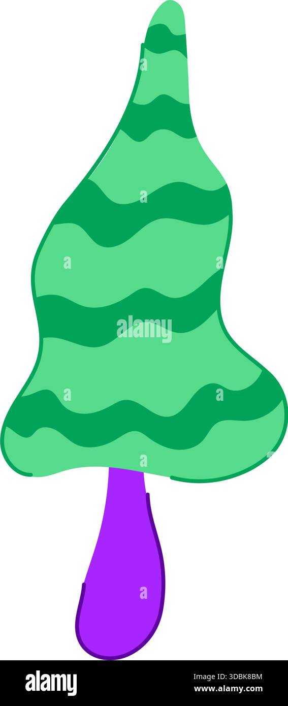 Neon fungi fantasy mushroom Stock Vector Images - Alamy