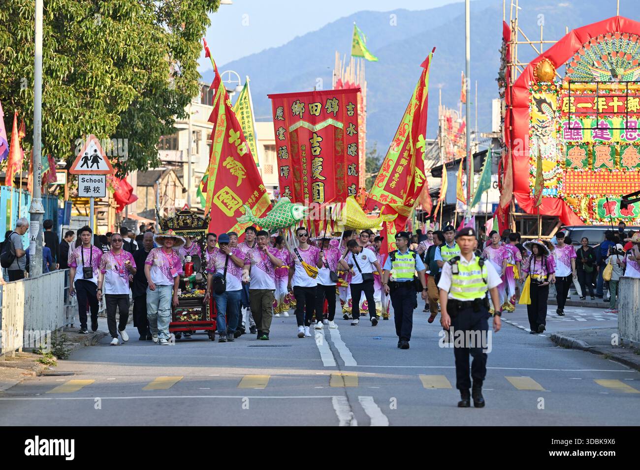 The cultural parade of the Kam Tin Jiao Festival on December 16, 2025 ...