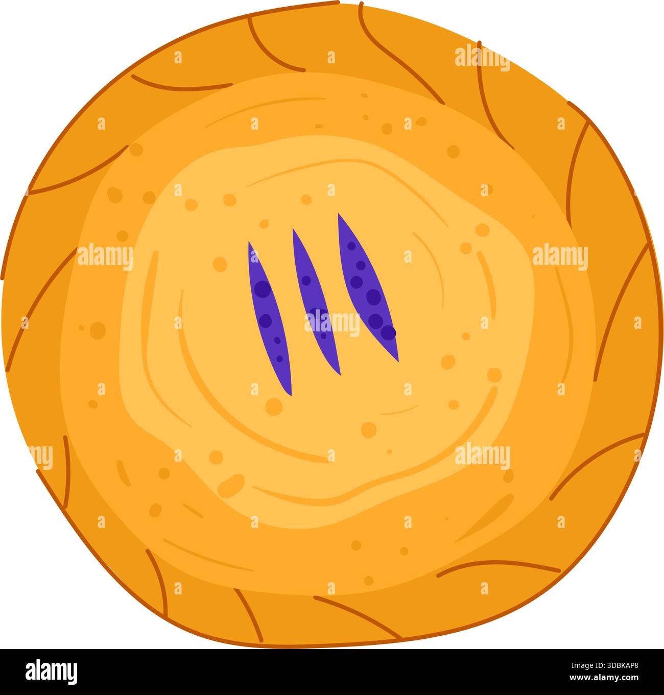 Round cake baking fresh Stock Vector Images - Alamy
