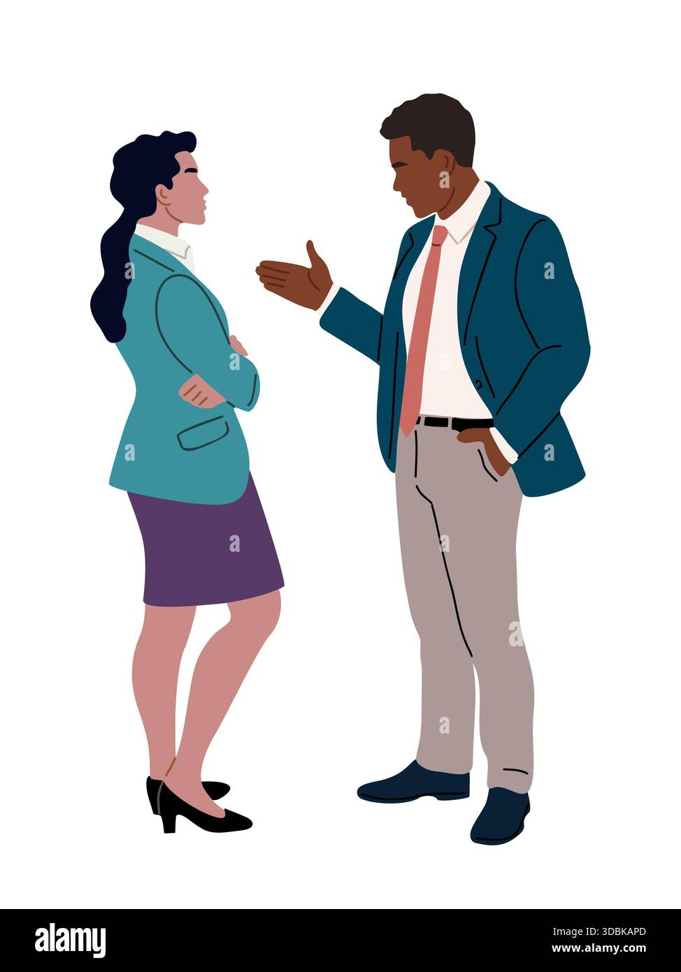 Business woman body language Stock Vector Images - Alamy