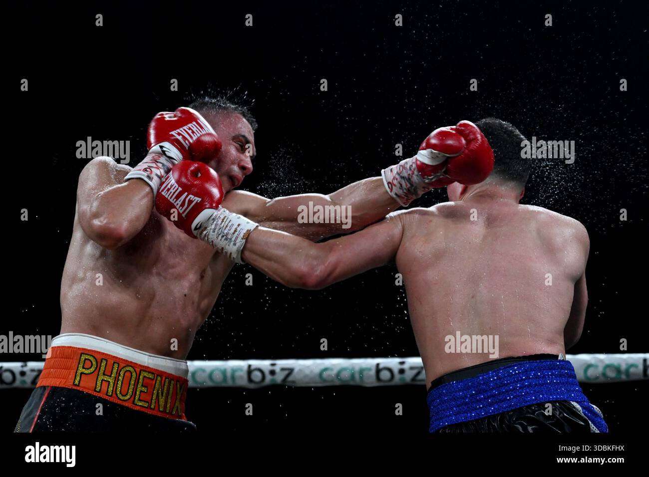 Australian boxer Tim Tszyu in action against United States boxer ...