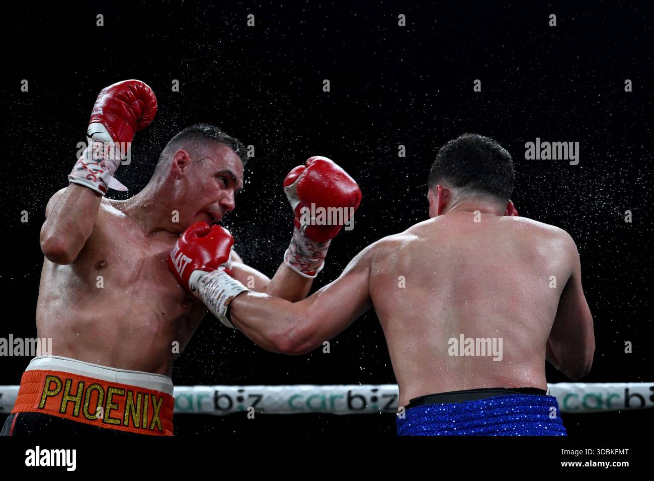 Australian boxer Tim Tszyu in action against United States boxer ...