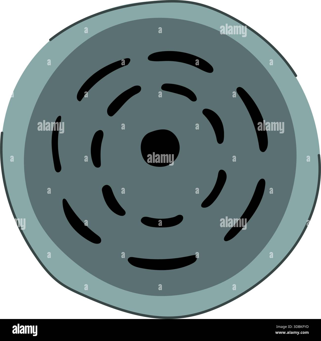Round drain or sewer manhole grid icon Stock Vector Image & Art - Alamy