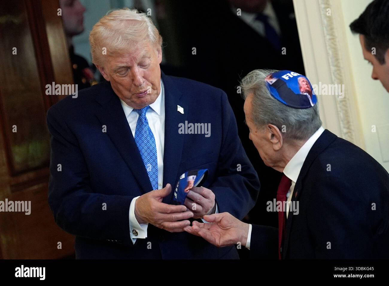 United States President Donald J Trump welcomes Holocaust survivor ...