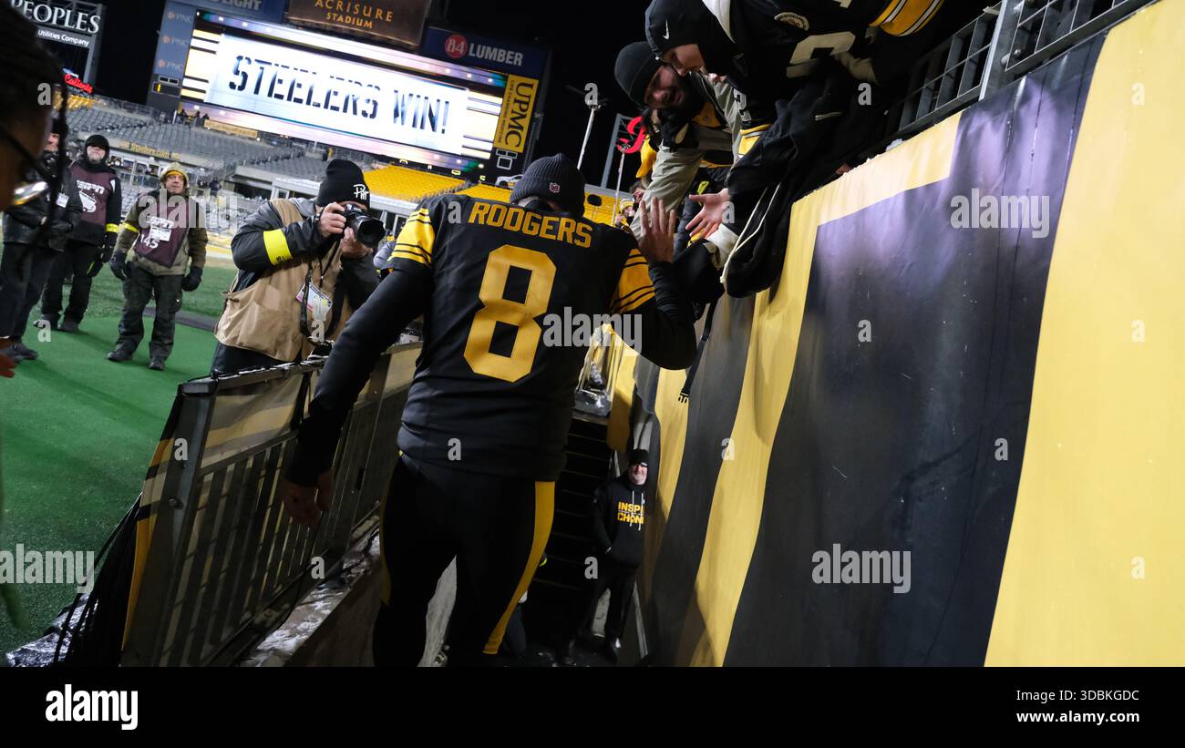 Dec 15, 2025: Aaron Rodgers #8 during the Pittsburgh Steelers vs Miami ...