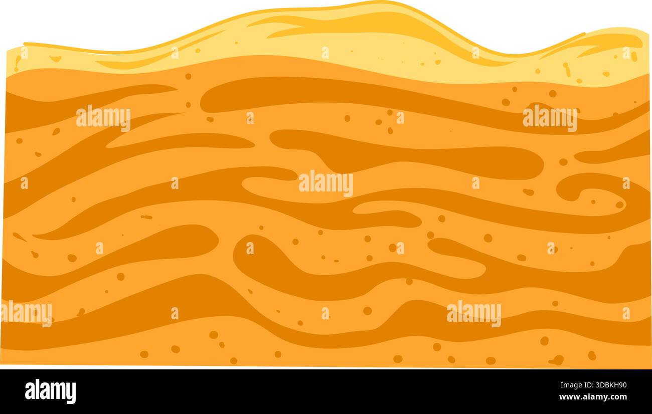 Underground earth layers showing soil strata cross section Stock Vector ...