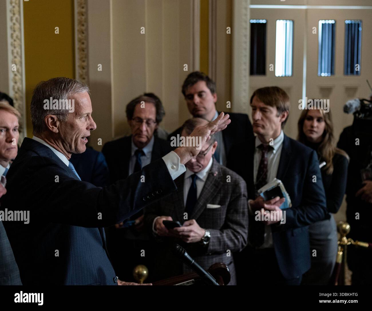United States Senate Majority Leader John Thune (Republican of South ...