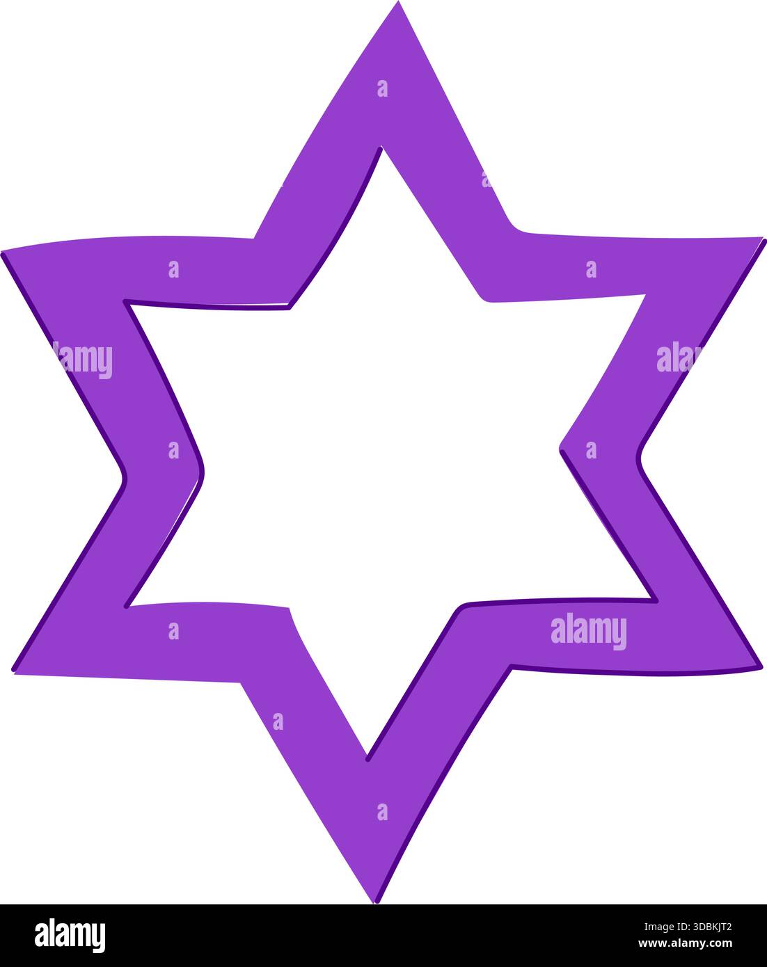 Star of david outline symbolizing judaism and spirituality Stock Vector ...