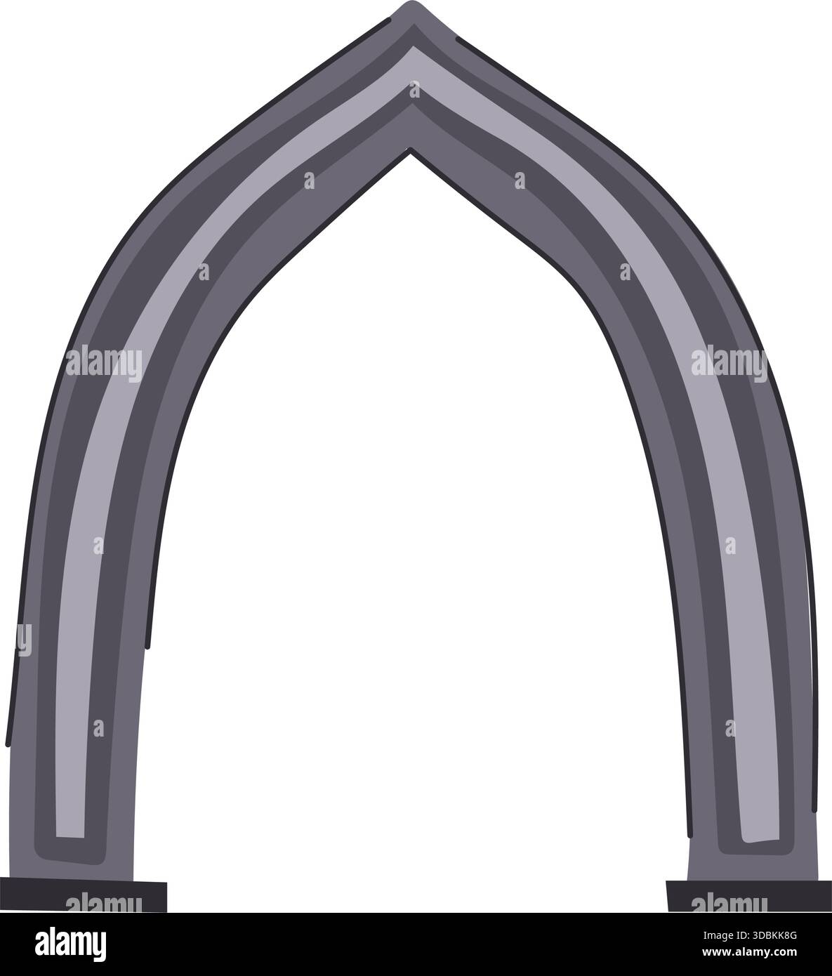Medieval gateway Stock Vector Images - Alamy