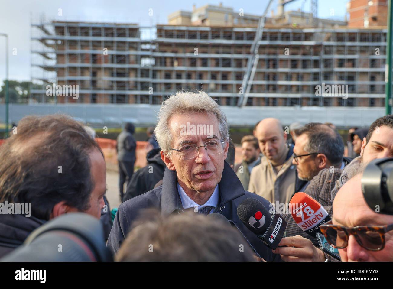 December 17, 2025, in the northern part of the Scampia neighborhood in ...