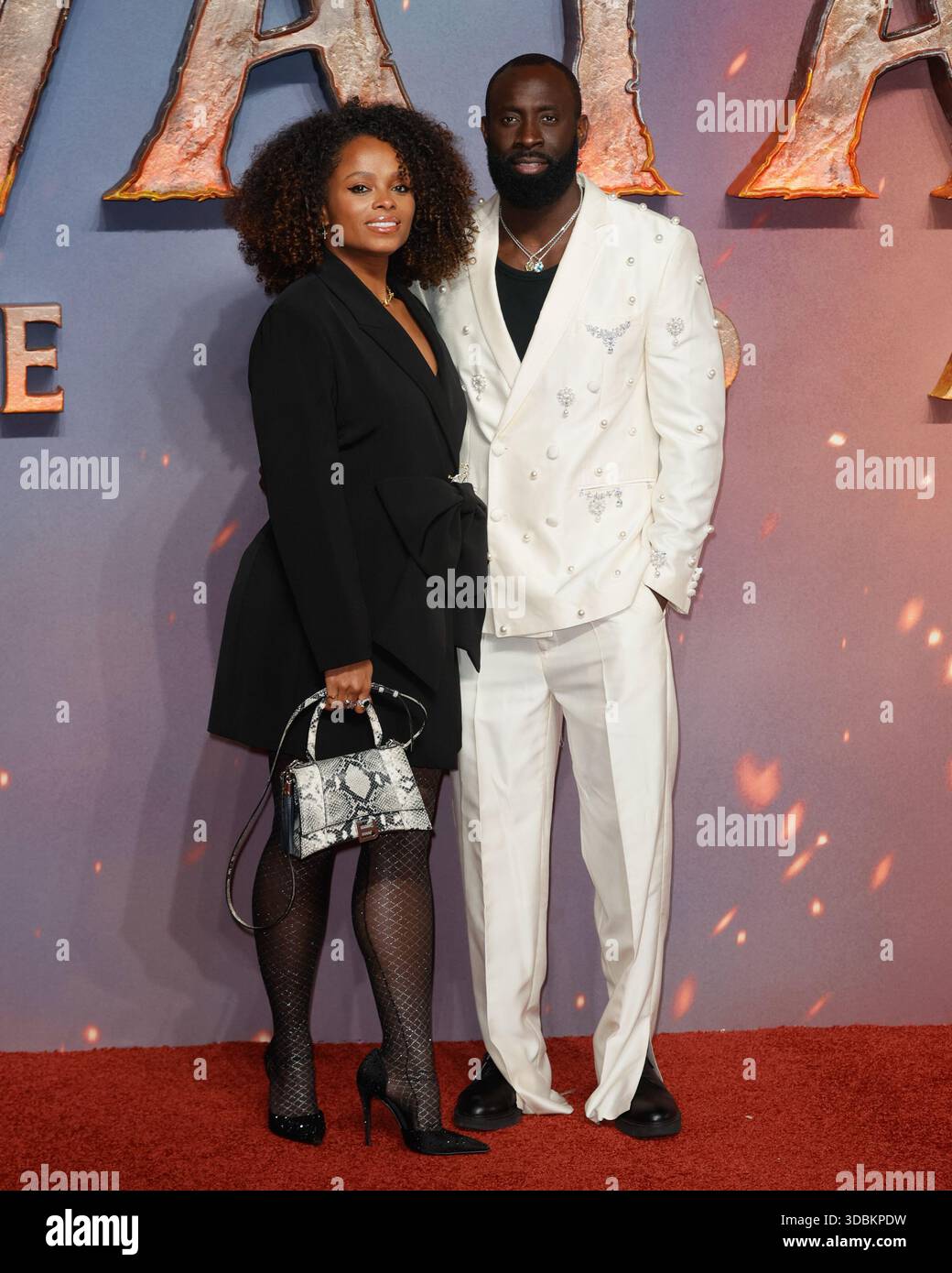 Fleur East and Marcel Badiane-Robin attend the UK Premiere of 'Avatar ...