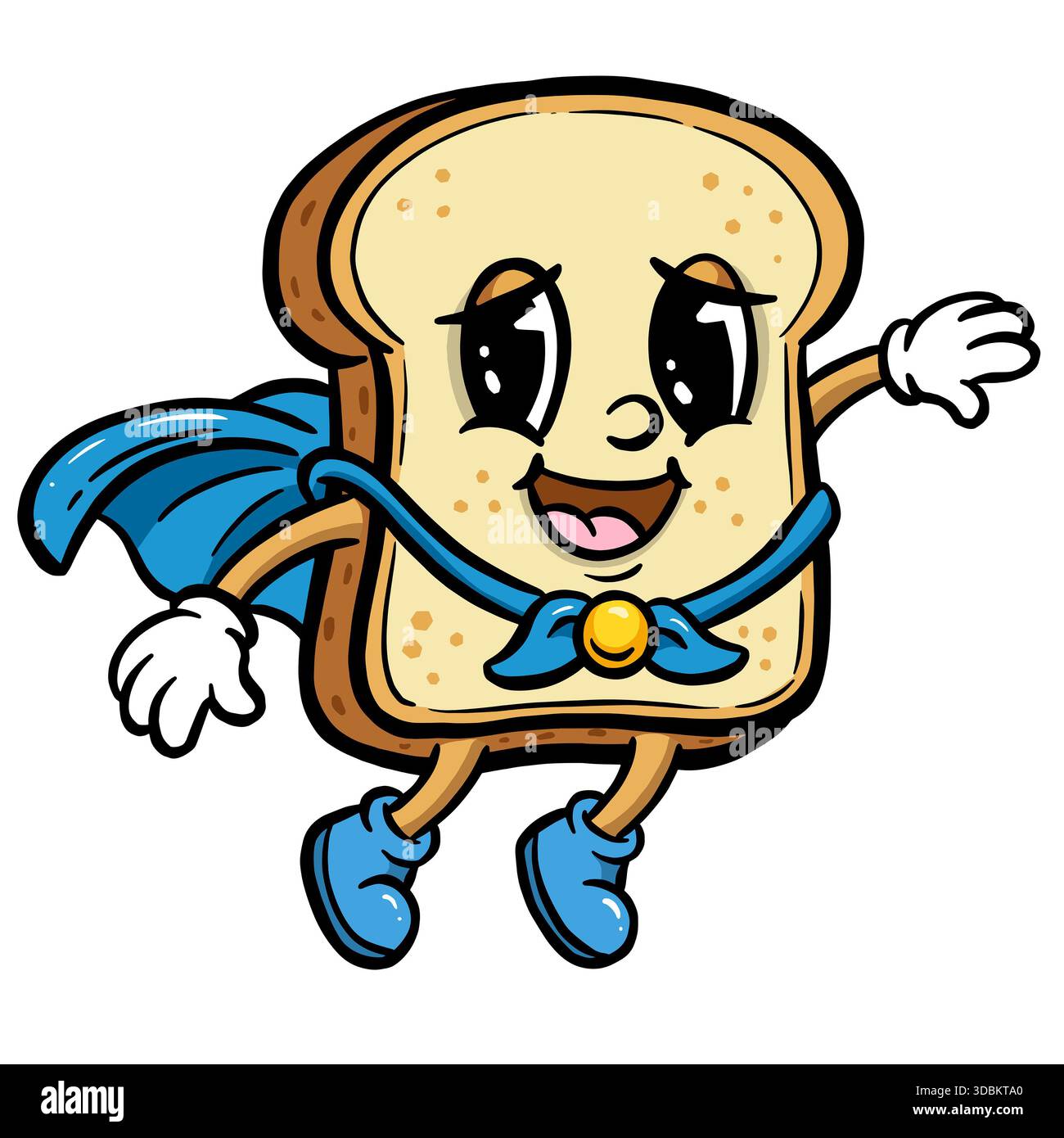 Bread kawaii breakfast Cut Out Stock Images & Pictures - Alamy