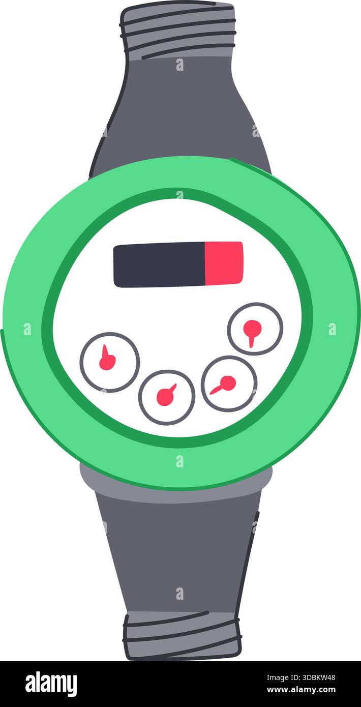 Water meter measuring tap consumption indicating utility Stock Vector ...