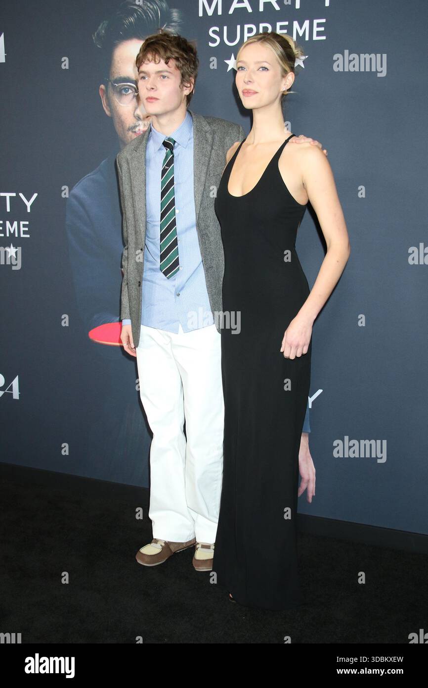 NEW YORK, NY- DECEMBER 16: Apple Martin and Moses Martin at A24's ...