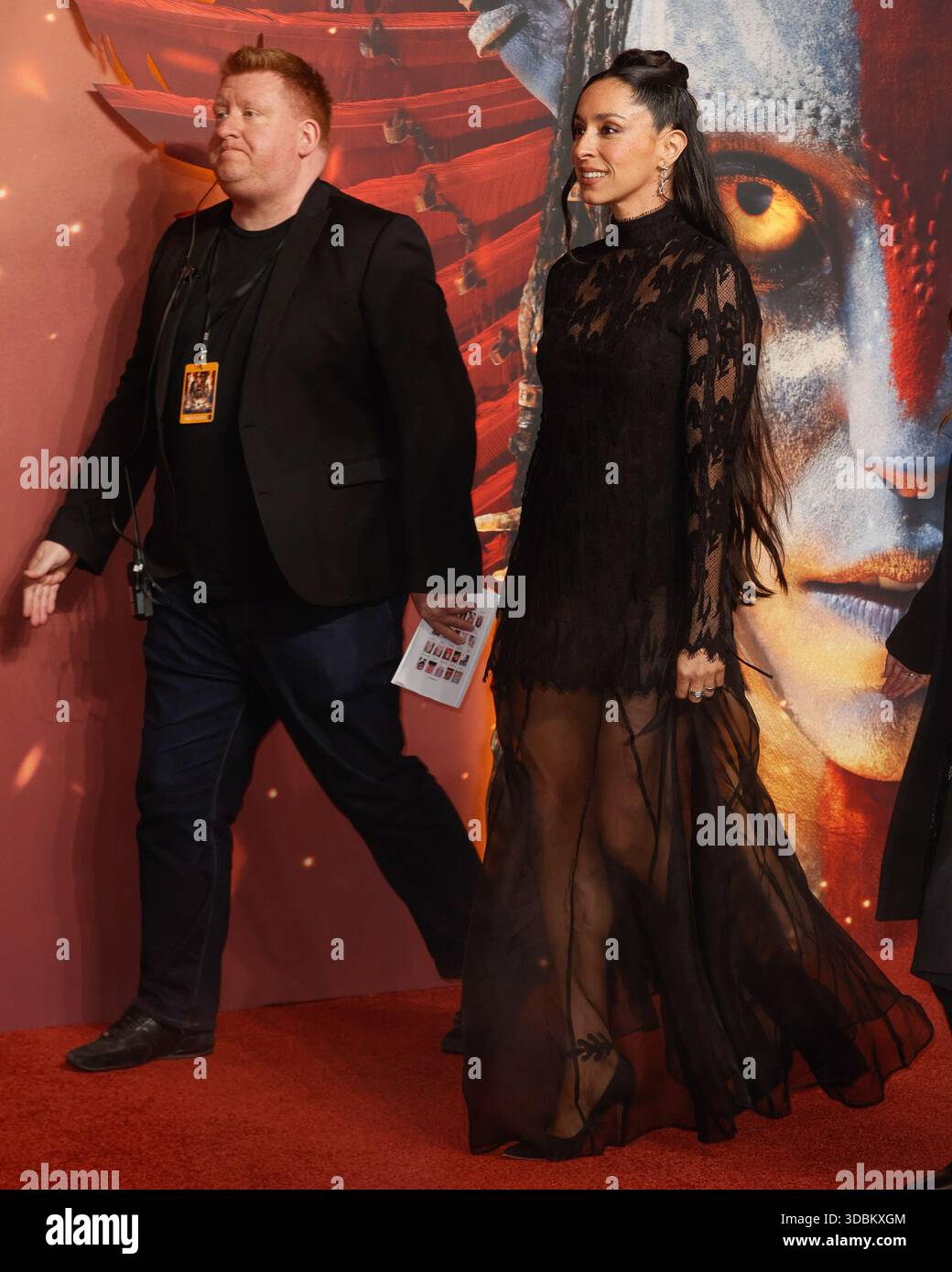 Oona Chaplin attends the UK Premiere of 'Avatar: Fire and Ash' held at ...