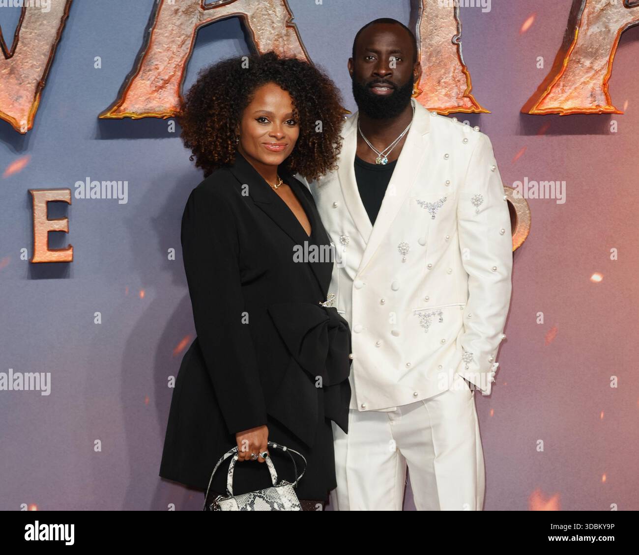 Fleur East and Marcel Badiane-Robin attend the UK Premiere of 'Avatar ...