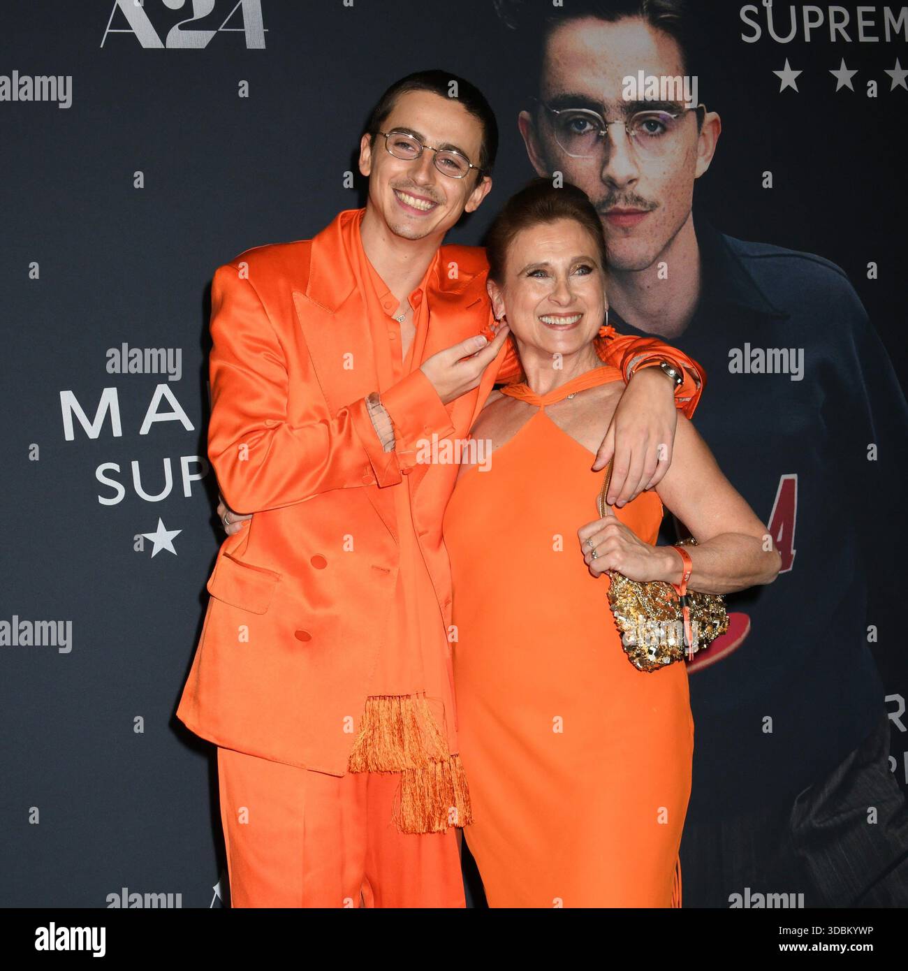 Timothée Chalamet, Nicole Flender at arrivals for MARTY SUPREME ...